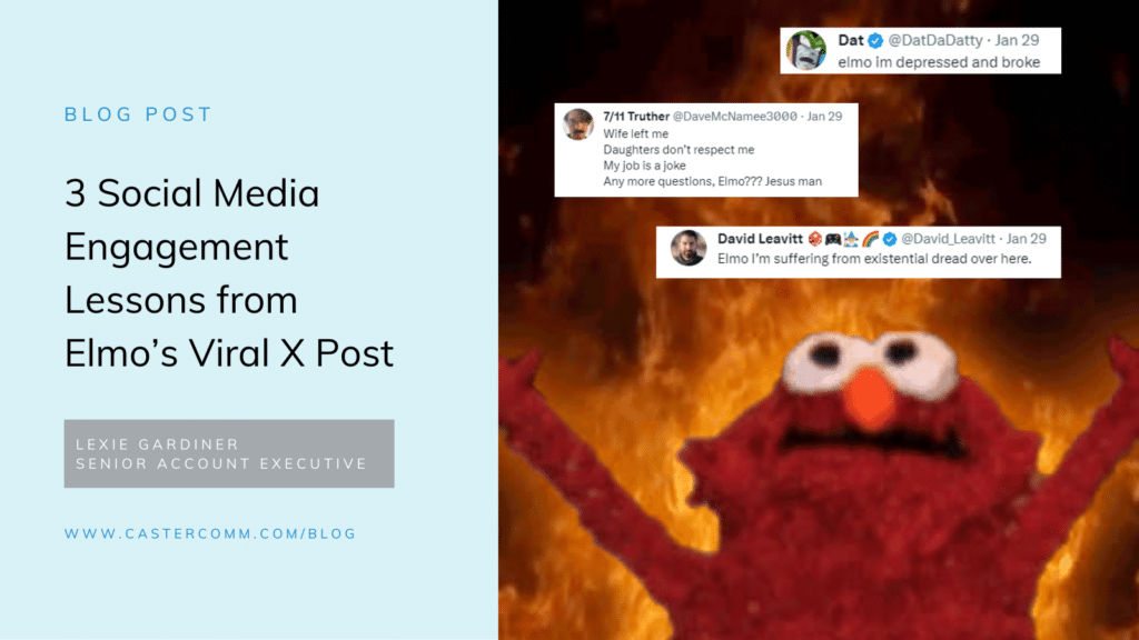 3 Social Media Engagement Lessons from Elmo’s Viral X Post - Caster ...